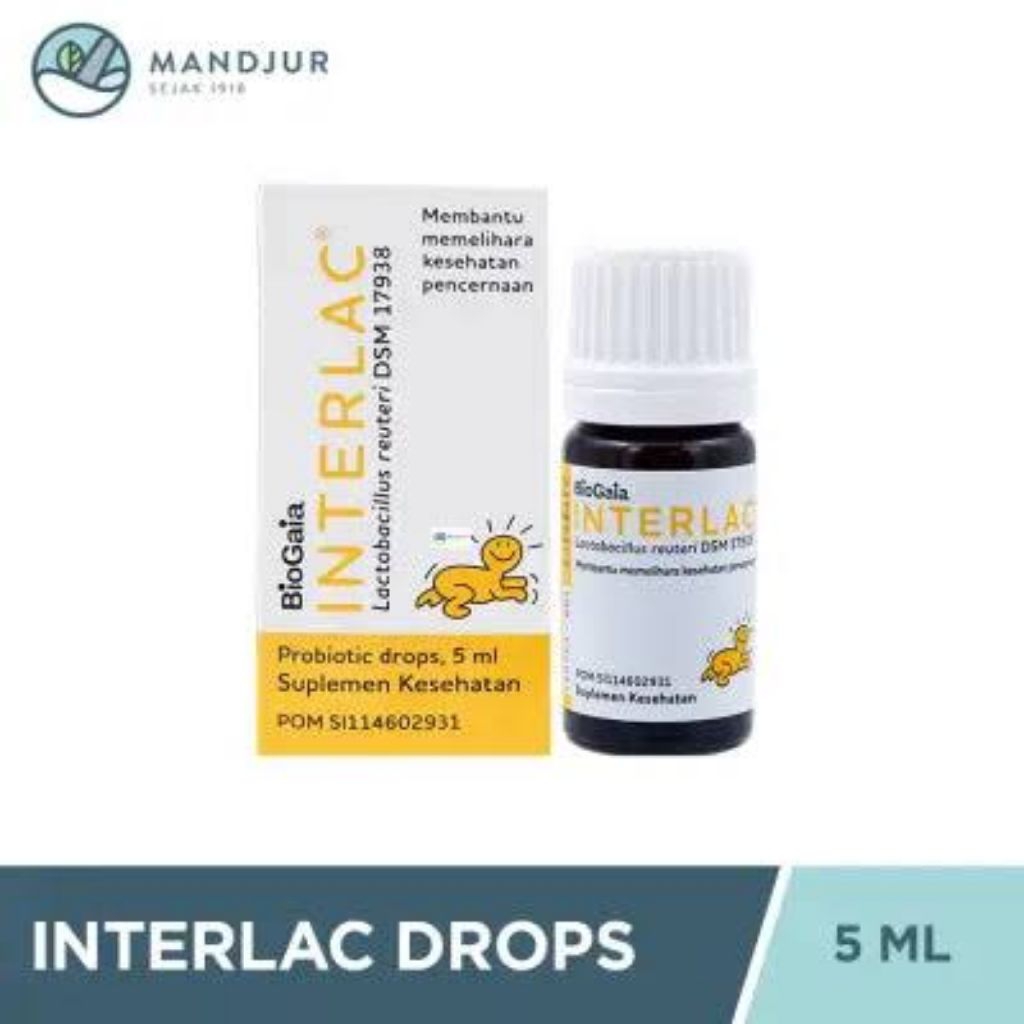 Jual Interlac Probiotik Drops 5ml - Menjaga Kesehatan Saluran ...