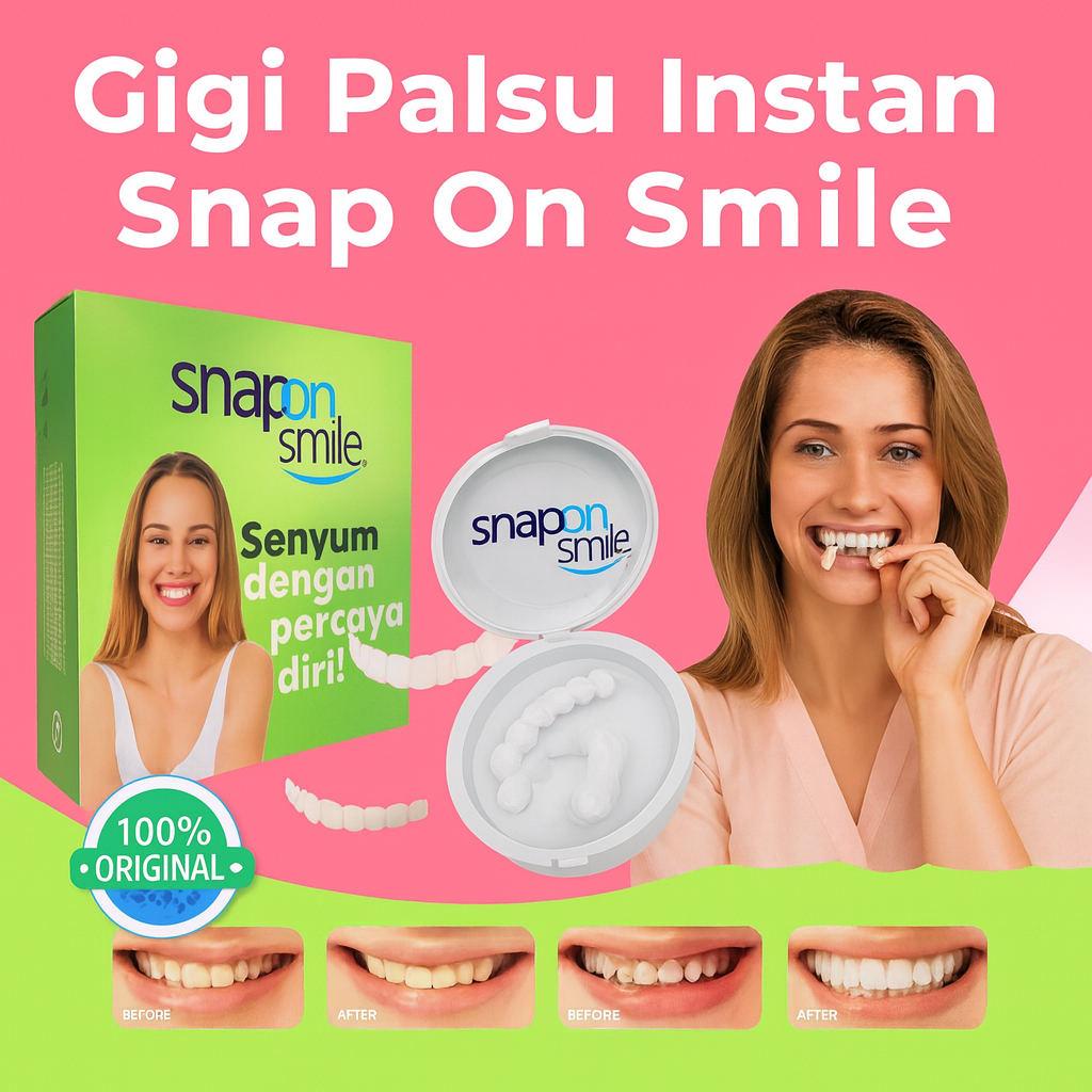Jual Gigi Palsu Instan Venner Snap On Smile 100% Original Authentic 1 ...
