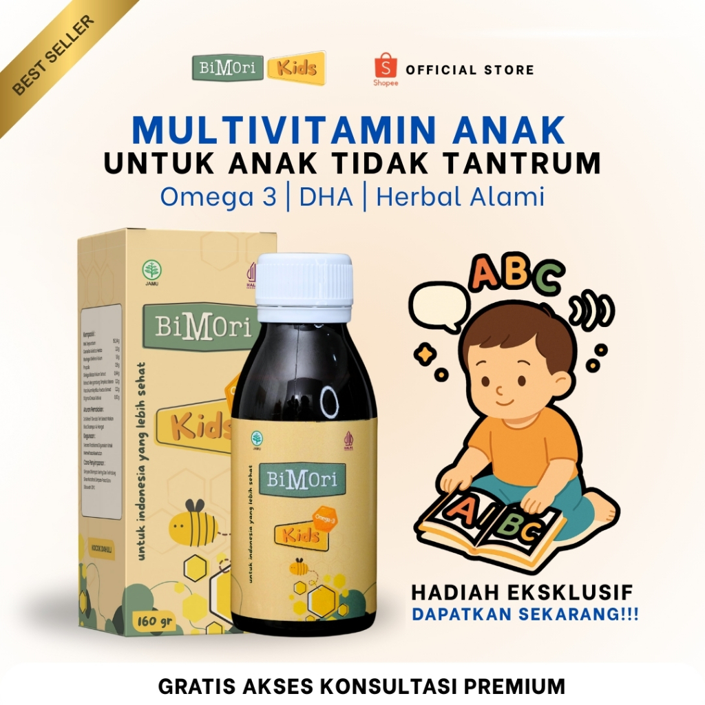 Jual Bimori Kids Obat Anak Tantrum Multivitamin Herbal Hiperaktif ...