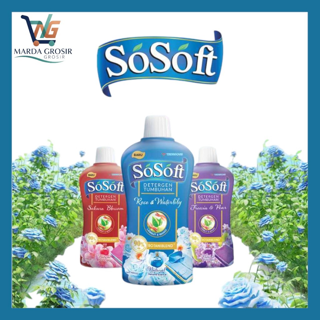 Jual Sosoft Liquid Detergent 700ml Soft Hands Fresh - Cairan Detergent ...