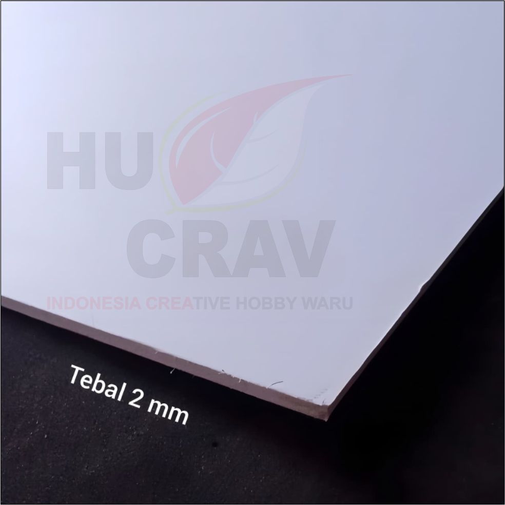 Jual PVC SHEET PUTIH TEBAL 2MM UKURAN 40CM X 60 CM UNTUK MAKET ...