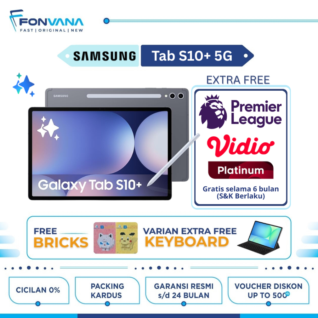 Jual Samsung Galaxy Tab S10+ Wifi 12/256GB - S10+ 5G | Tab S10 Plus WIFI - Tab S10+ 5G | Garansi ...
