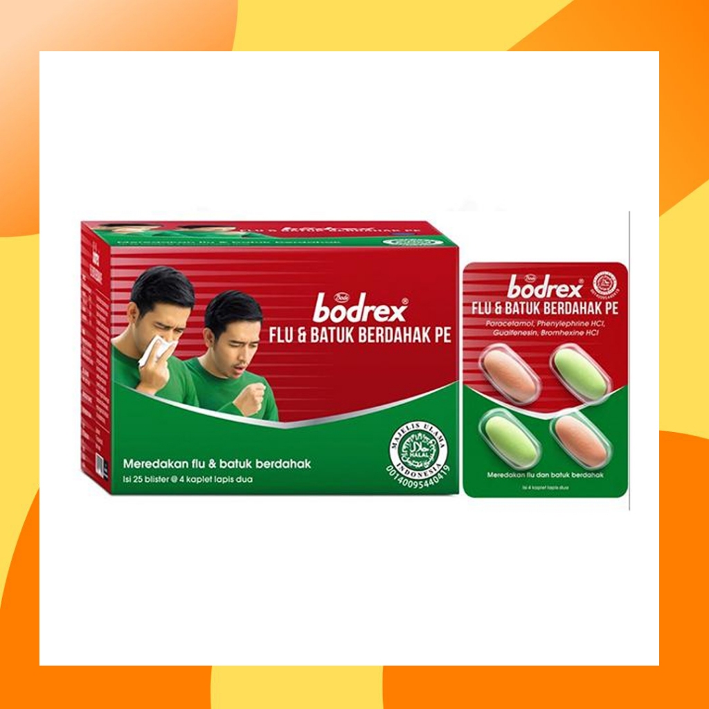 Jual Bodrex Flu & Batuk Berdahak PE - Box | Shopee Indonesia