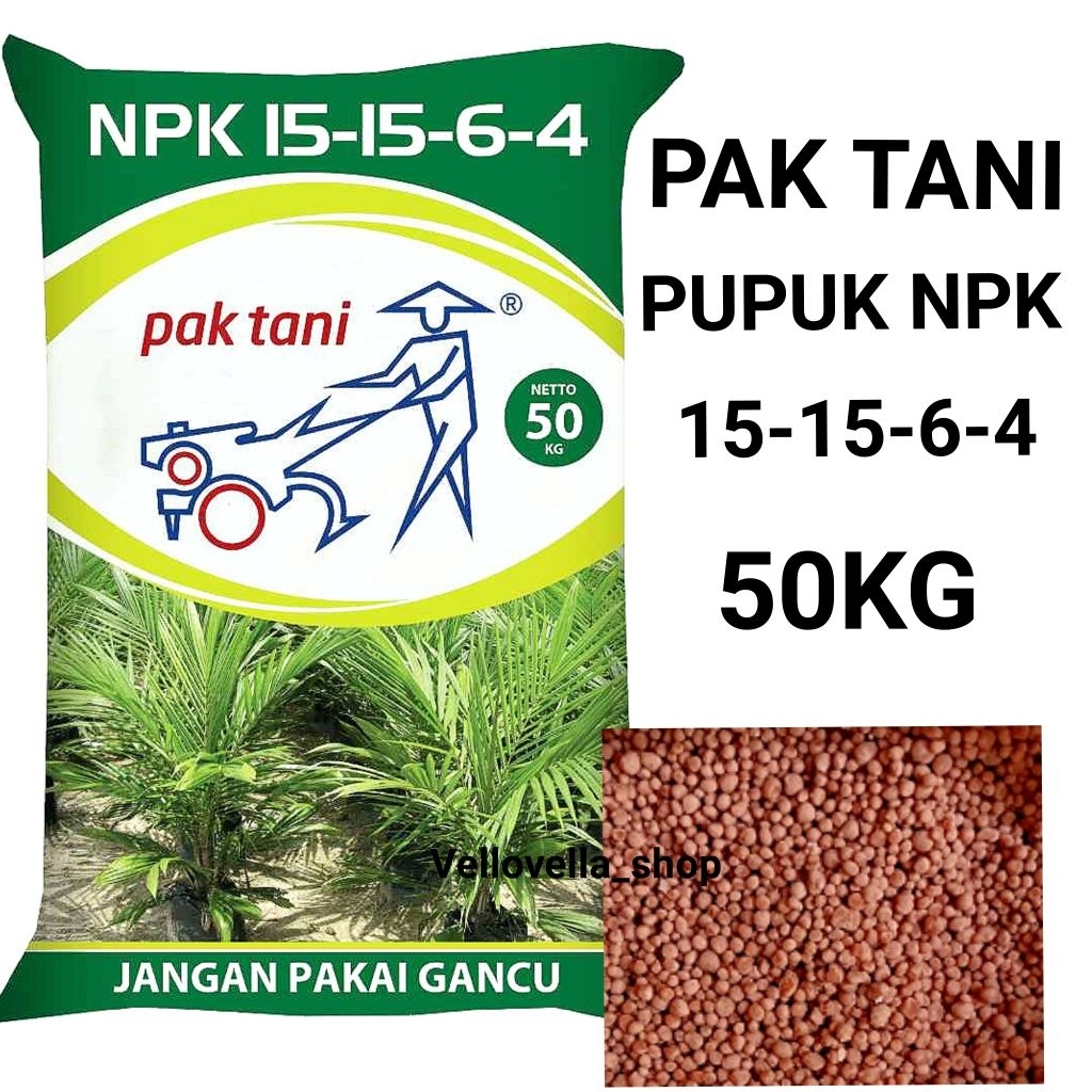 Jual 1 Sak 50kg Pupuk NPK Pak Tani 15-15-6-4 / Pupuk tanaman Pak Tani ...