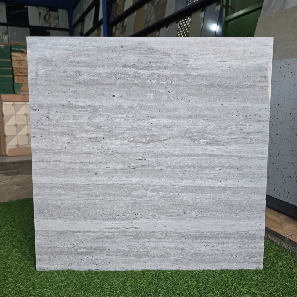 Jual Granit Lantai Corak marmer abu 60x60 Infinity grey serpentin glaze ...