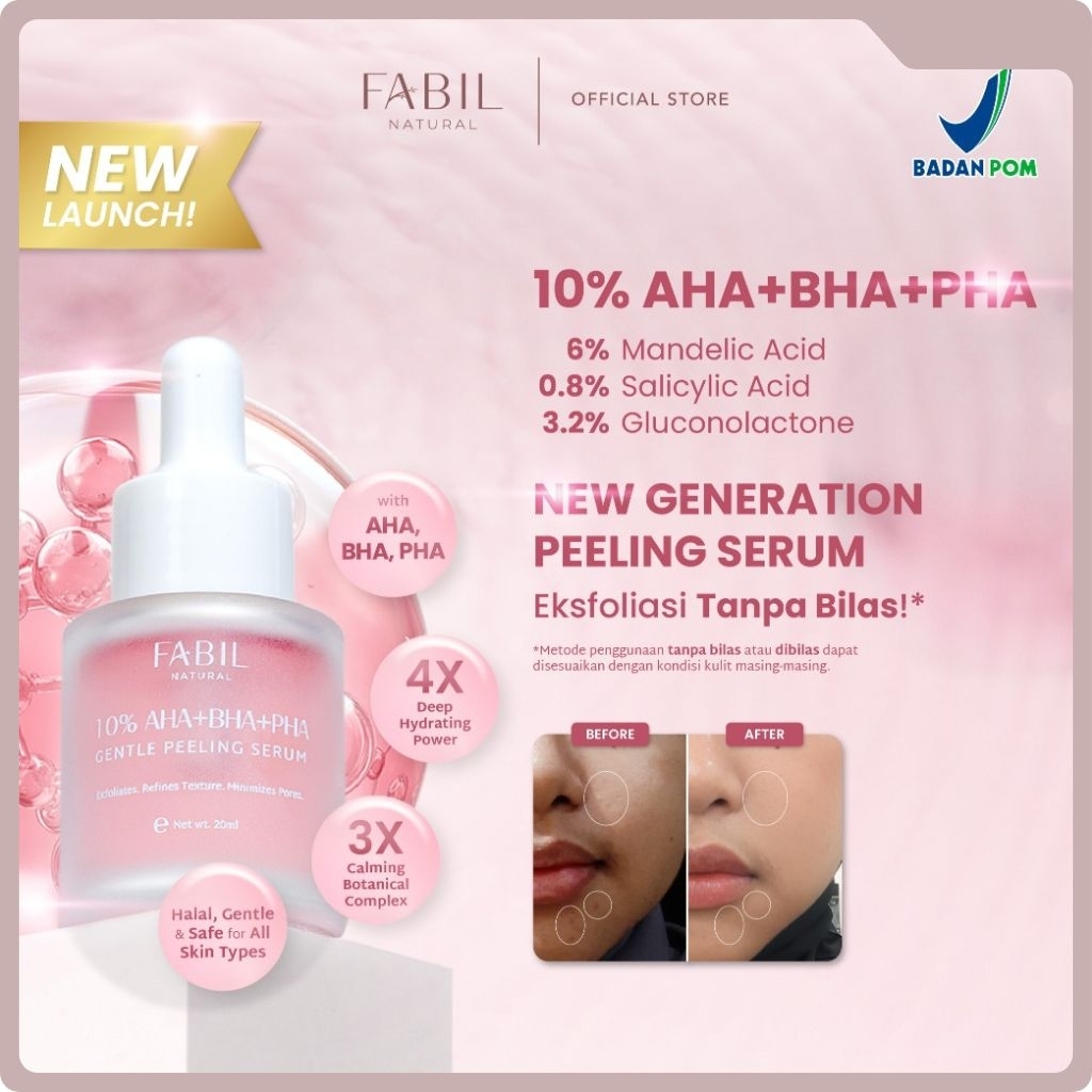 Jual Fabil 10% AHA+BHA+PHA Gentle Peeling Serum - Exfoliating ...