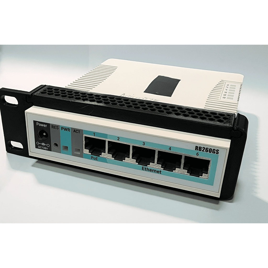 Jual Rackmount Bracket Mikrotik RB260GS | Adapter Mounting Router ...