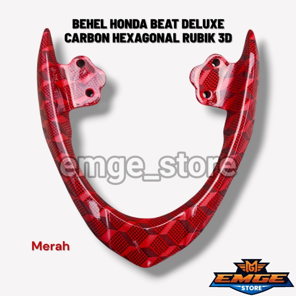 Jual Behel Begel Beat New Deluxe Model Ori KARBON HEAXAGONAL MOTIF ...