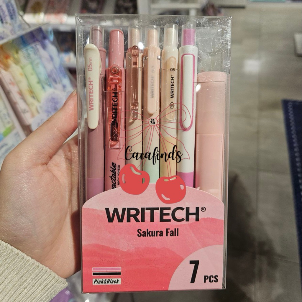 Jual OHSOME‼️Writing Pen Set / Stationary Set Writech Sakura Fall ...
