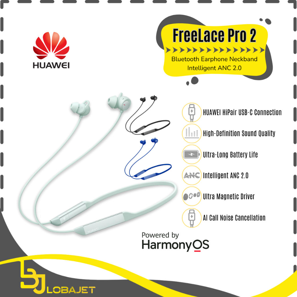 Jual HUAWEI FreeLace Pro 2 - Bluetooth Earphone Neckband Intelligent ...