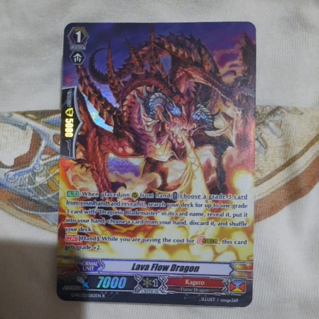 Jual Kartu Cardfight Vanguard Lava Flow Dragon RC02 grade 1 | Shopee ...