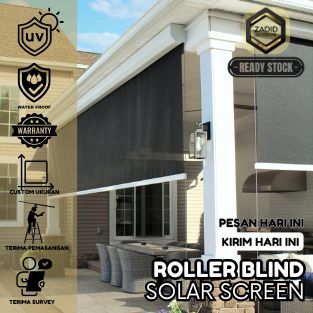 Jual Roller Blind Solarscreen - Tirai Outdoor - Krey Gulung Custom ...