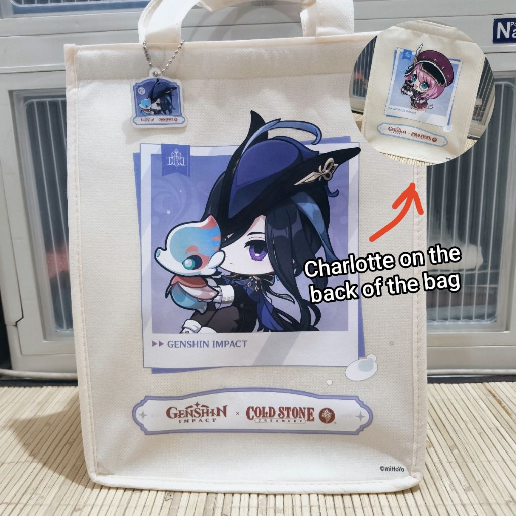 Jual Cooler Bag + Keychain Genshin Impact x Cold Stone | Shopee Indonesia