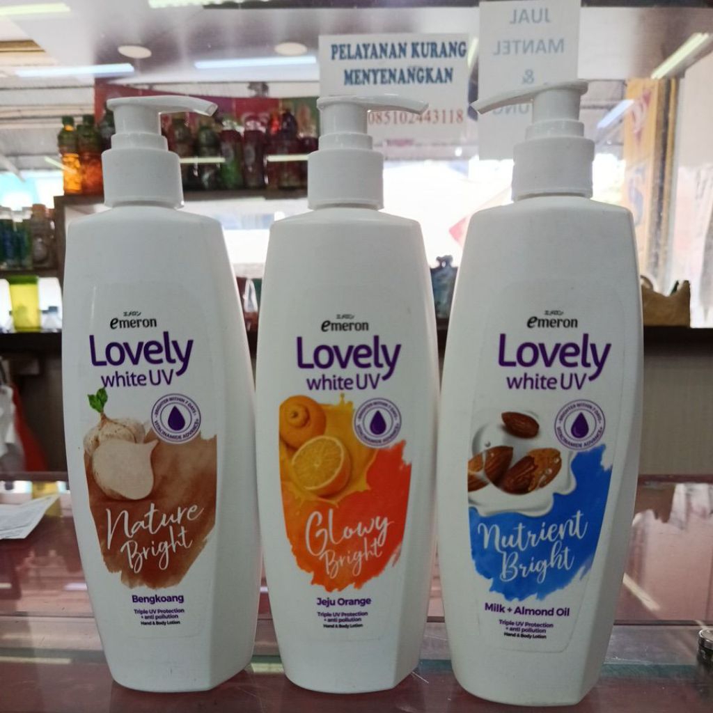 Jual Hanbody Lovely White UV Kemasan Botol 500 ml | Shopee Indonesia
