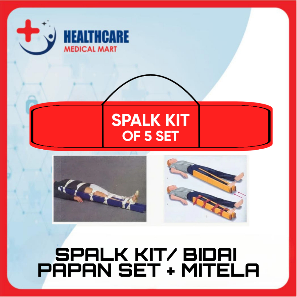 Jual Spalk Kit Of 5 Set/ Bidai Spalk Kayu Set Patah Tulang/ Spalak set ...