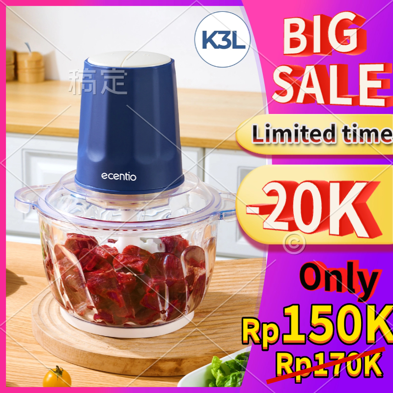 Jual [Special Price -20k] ecentio Chopper 2in1 Multifungsi Food ...