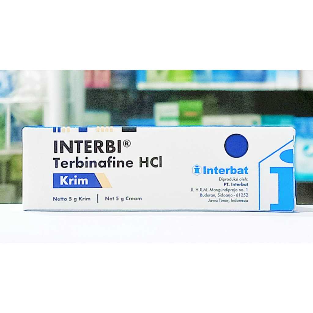 Jual INTERBI TERBINAFINE HCl 𝐊𝐑𝐈𝐌 𝟓𝐆𝐑 - MENGATASI JAMUR, KURAP, KUDIS ...