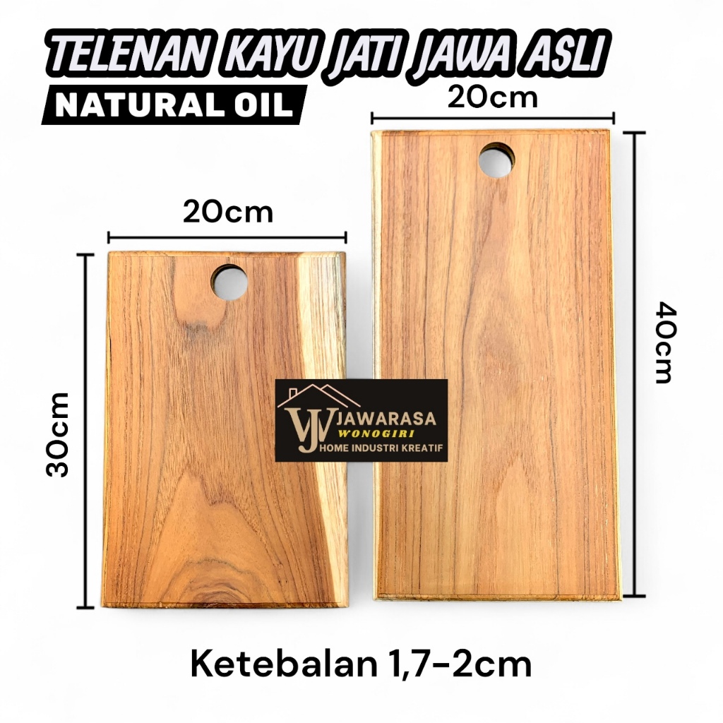 Jual TELENAN JUMBO KAYU JATI JAWA SERAT KAYU ALAMI FINISHING NATURAL ...