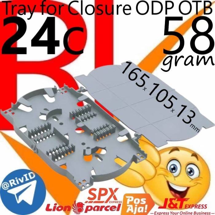 Jual Splice Tray FO 12 24 core Cassette Kaset Fiber Optic ODP OTB Joint ...