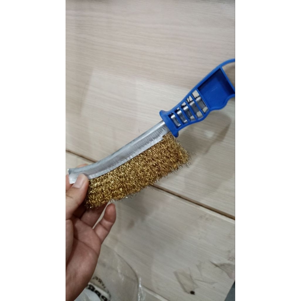 Jual Sikat Kawat Baja Kuningan Tebal | Shopee Indonesia