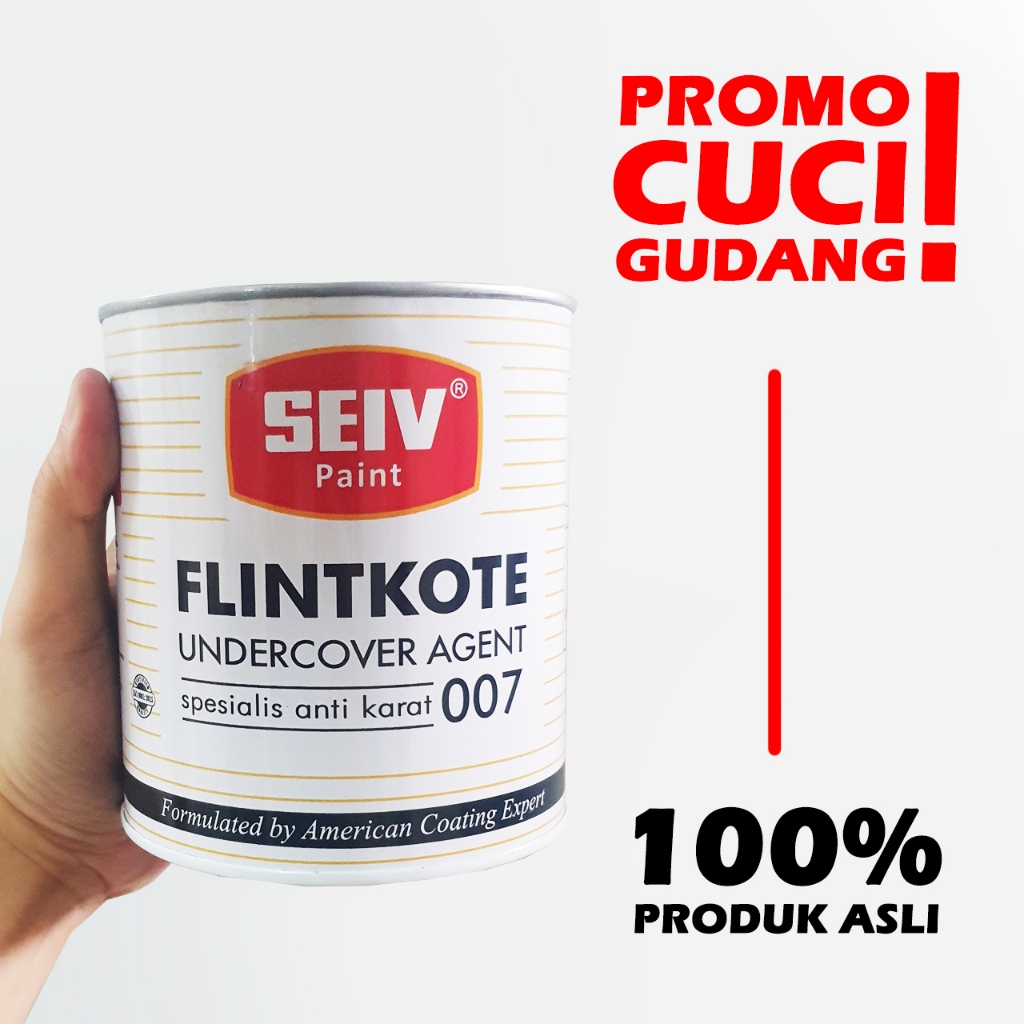 Jual Flintkote Anti Karat Seiv Paint warna hitam berat 1Kg | Shopee ...
