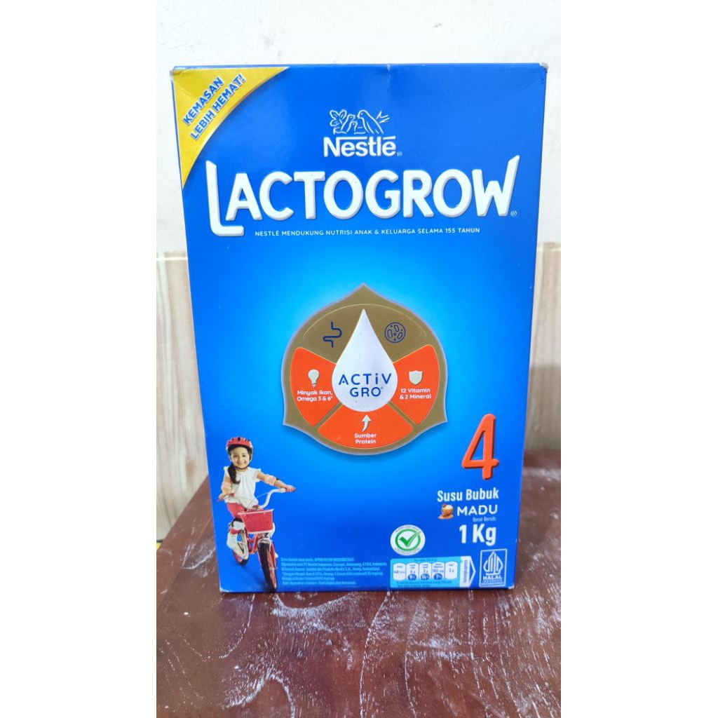 Jual Nestle LACTOGROW PRO ACTIV GRO 3+ / LACTOGROW 4 Rasa Madu Vanila ...