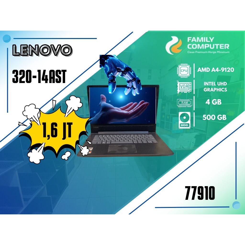 Jual LENOVO 320-14AST | AMD A4-9120 | INTEL UHD GRAPHICS | Shopee Indonesia