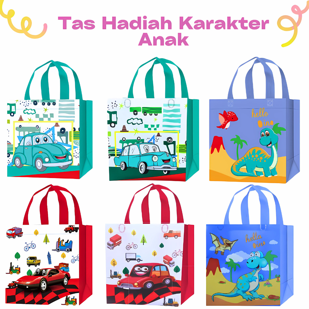 Jual Tas Hadiah Ulang Tahun Anak Motif Kartun Lucu– Cocok untuk Hadiah ...