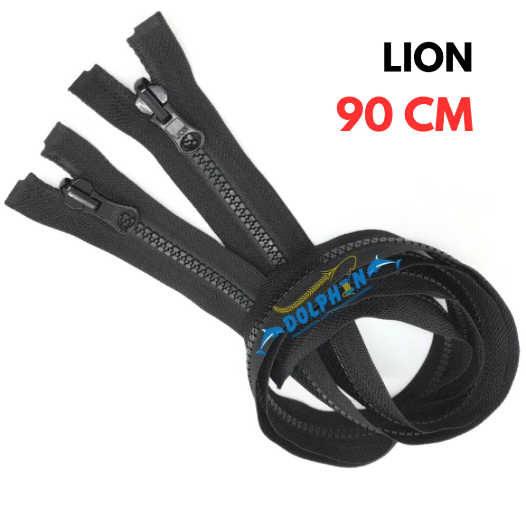 Jual [Satuan] Resleting Jaket UON LION 90 cm / 36 Inch Rit Ritsleting Zipper Sleting VISLON ...