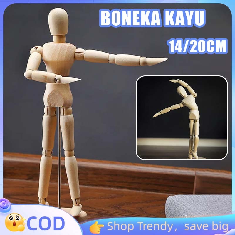 Jual Manekin Kayu Manekin Manekin Kecil Kayu Manekin Sketsa Kayu ...