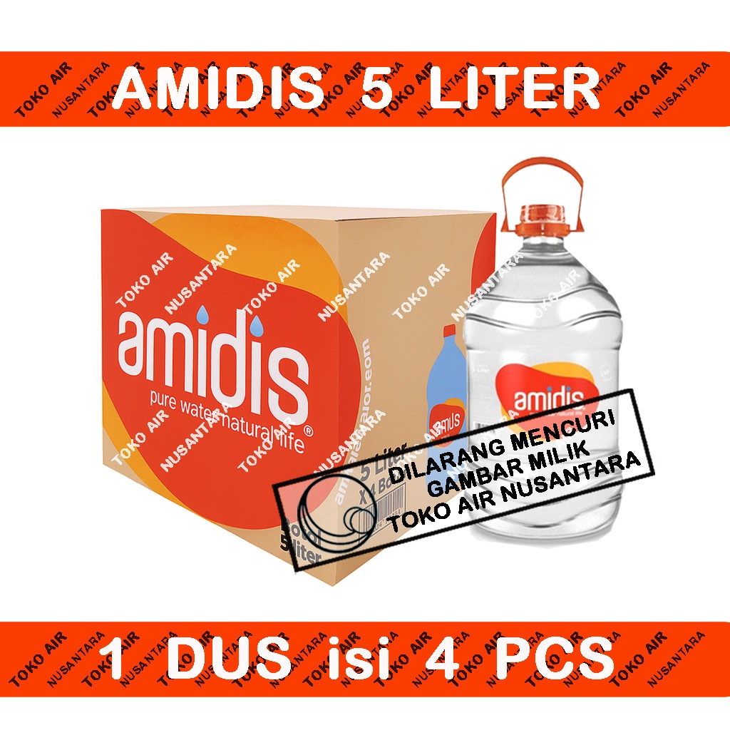 Jual Amidis 5 Liter Mini Galon - Air Minum Distilasi | Shopee Indonesia