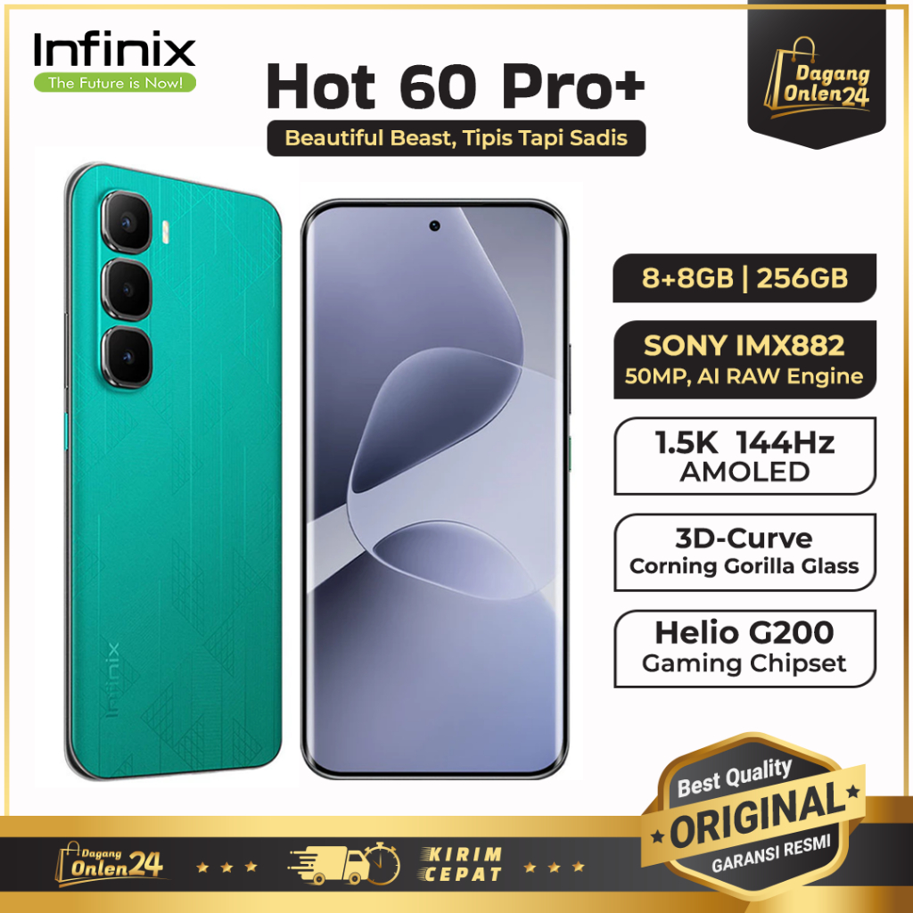 Jual Infinix Hot 60 Pro+ 8/256GB Handphone 2 Jutaan Terbaik HP Murah ...