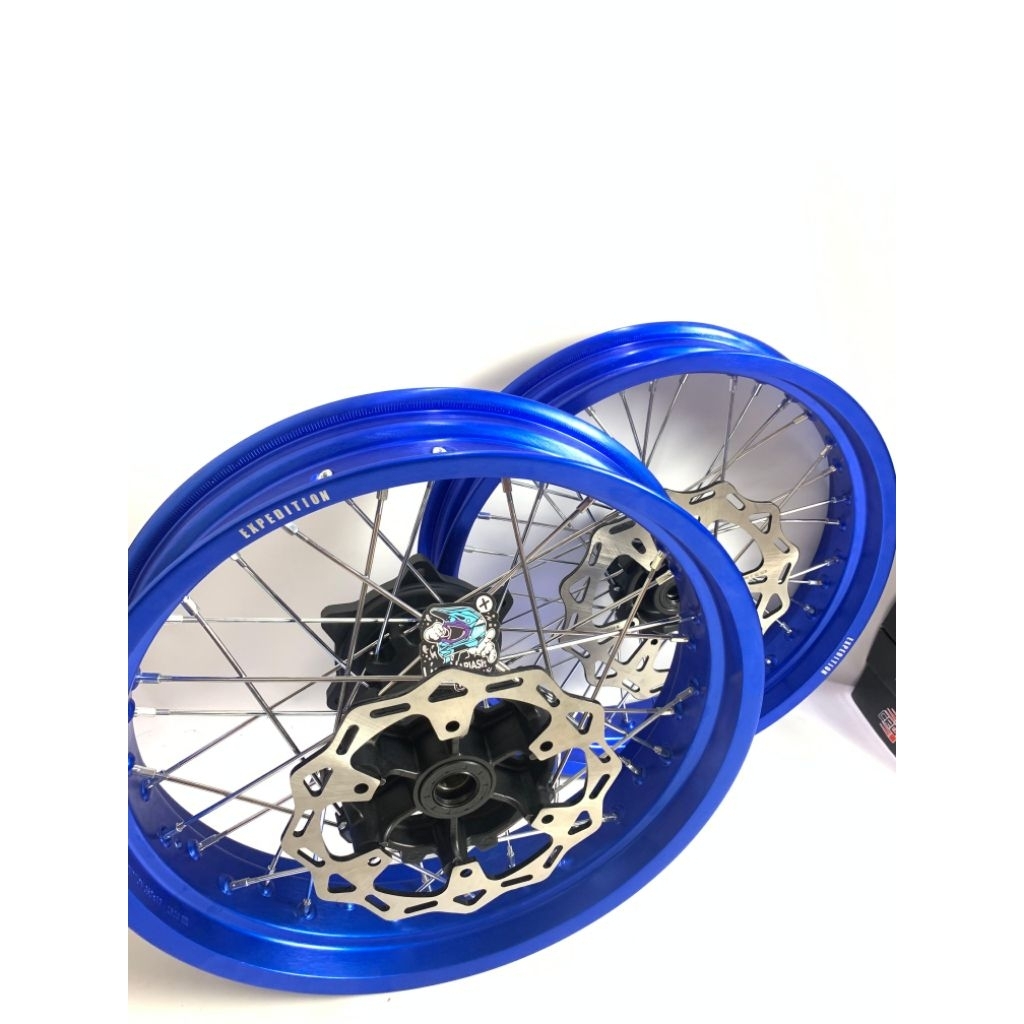 Jual velg supermoto WR155 - kLX 150/ crf 150 uk velg 300 350 17 set ...