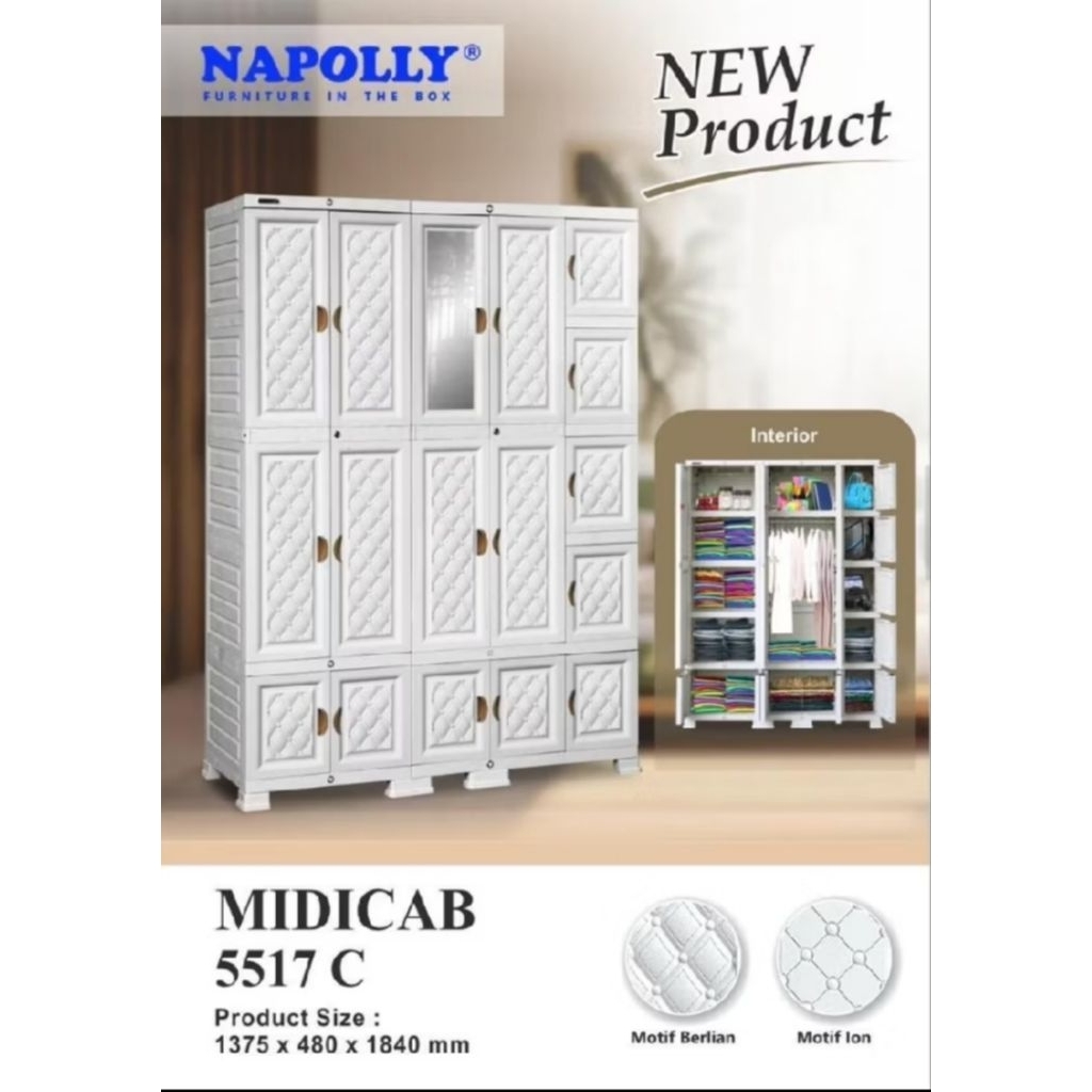 Jual lemari plastik napolly midicab series | Shopee Indonesia
