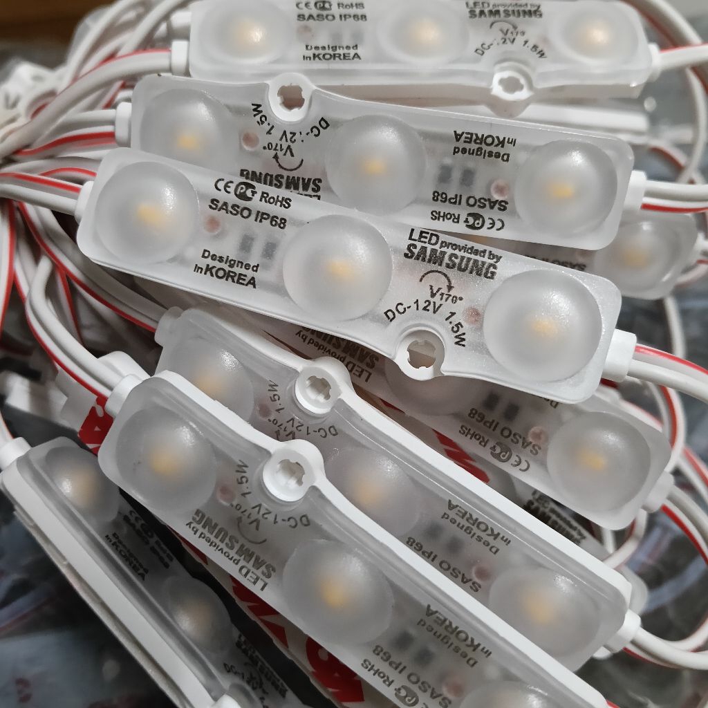 Jual LED MODULE SAMSUNG SASO IP68,5630 WARM WHITE DC-12V /100pcs ...