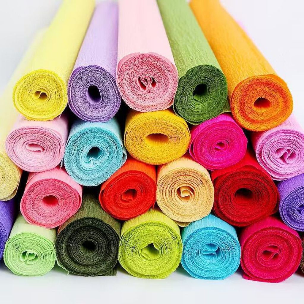 Jual 1 Roll Kertas Krep Italy 50 x 250 cm KERTAS CREPES ITALY / KREP ...