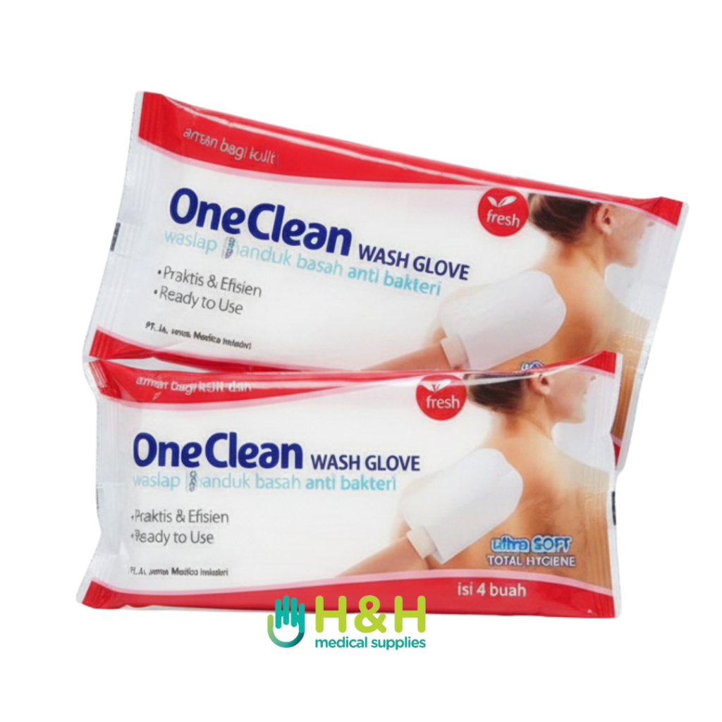 Jual One clean washglove waslap / Waslap / Handuk Basah Anti Bakteri ...
