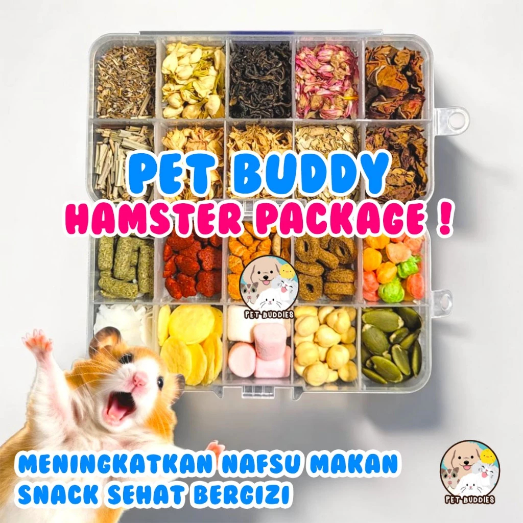 Jual Pet Buddy Hamster Package Snack Hamster Bunga dan Snack Sehat ...