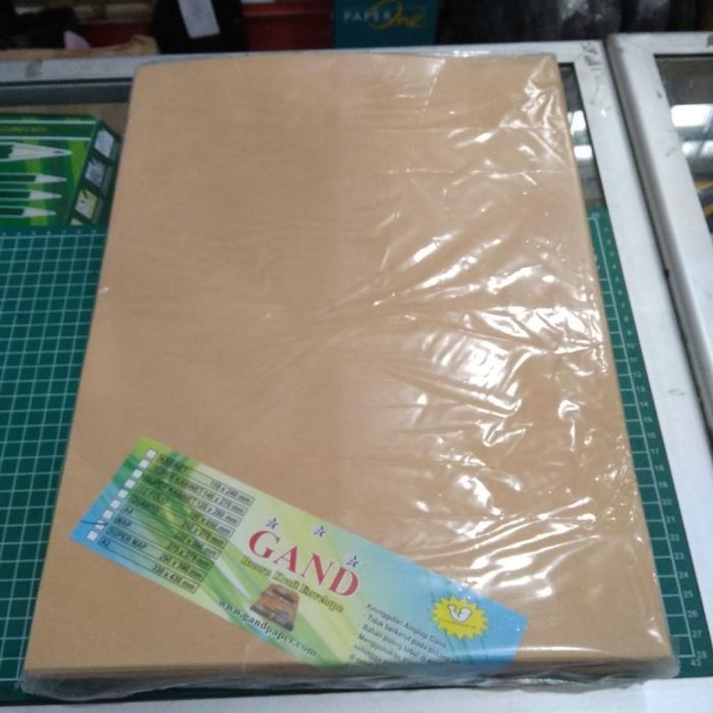 Jual Amplop Coklat Super Map Gand 1 pack (isi 100 lembar). Size ...