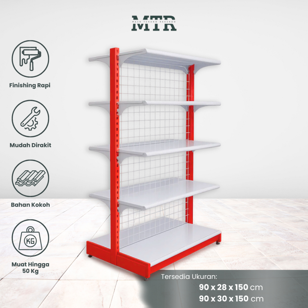 Jual Rak Minimarket Double T 150 Gondola Display Supermarket Etalase ...
