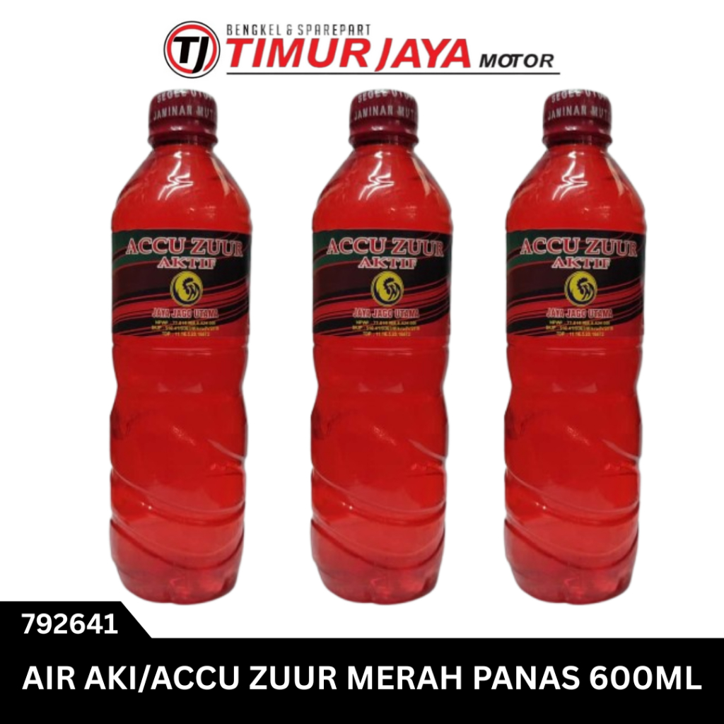 Jual AIR AKI ACCU ZUUR MERAH PANAS 600ML | Shopee Indonesia