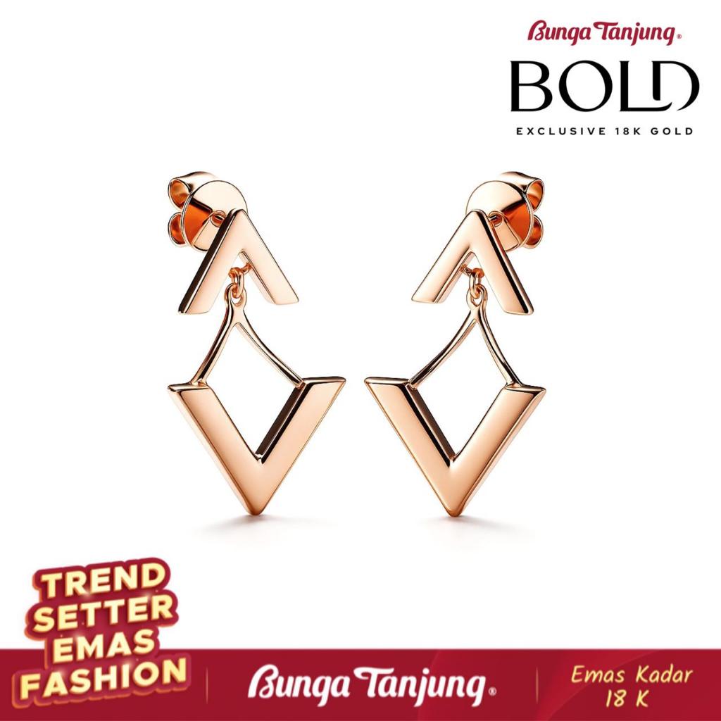 Jual ANTING TINDIK TATE B BOLD - EMAS 18K - BUNGA TANJUNG GOLD | Shopee ...