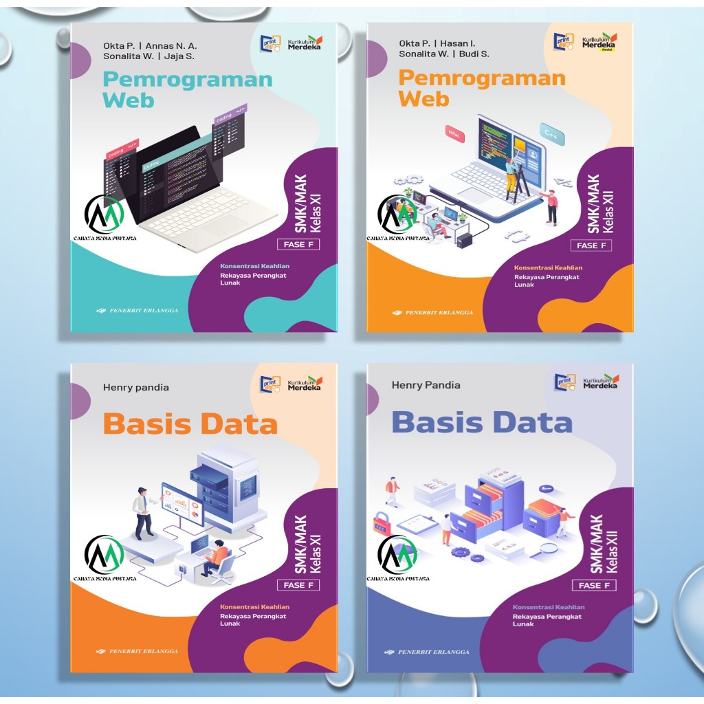 Jual [Penerbit Erlangga] BUKU PEMROGRAMAN WEB & BASIS DATA KELAS 11 & 12 SMK KURIKULUM MERDEKA ...