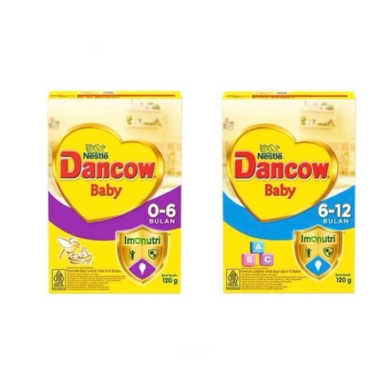 Jual Dancow Baby Susu Formula Bayi 0–6 Bulan & 6–12 Bulan 120gr ...