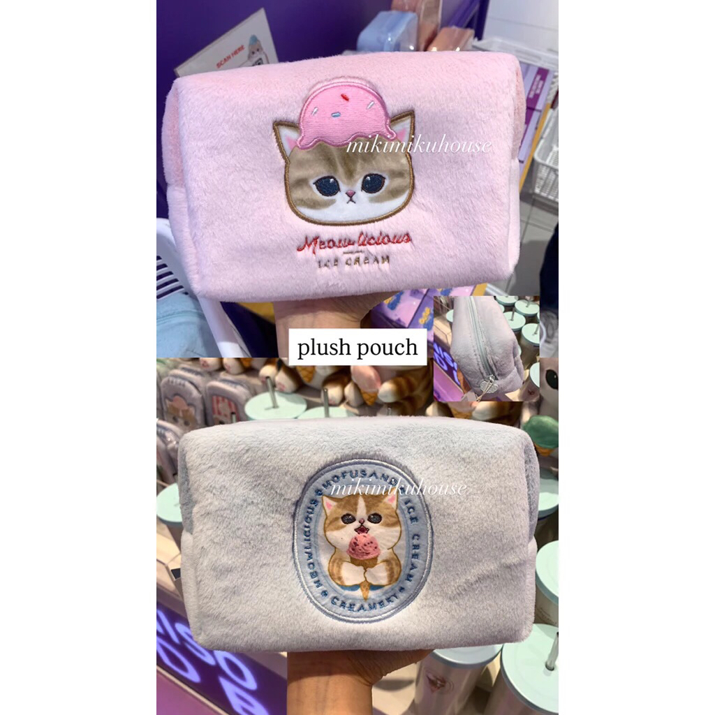 Jual READY MINISO x MOFUSAND PLUSH POUCH COSMETIC BAG MOFUSAND ICE ...