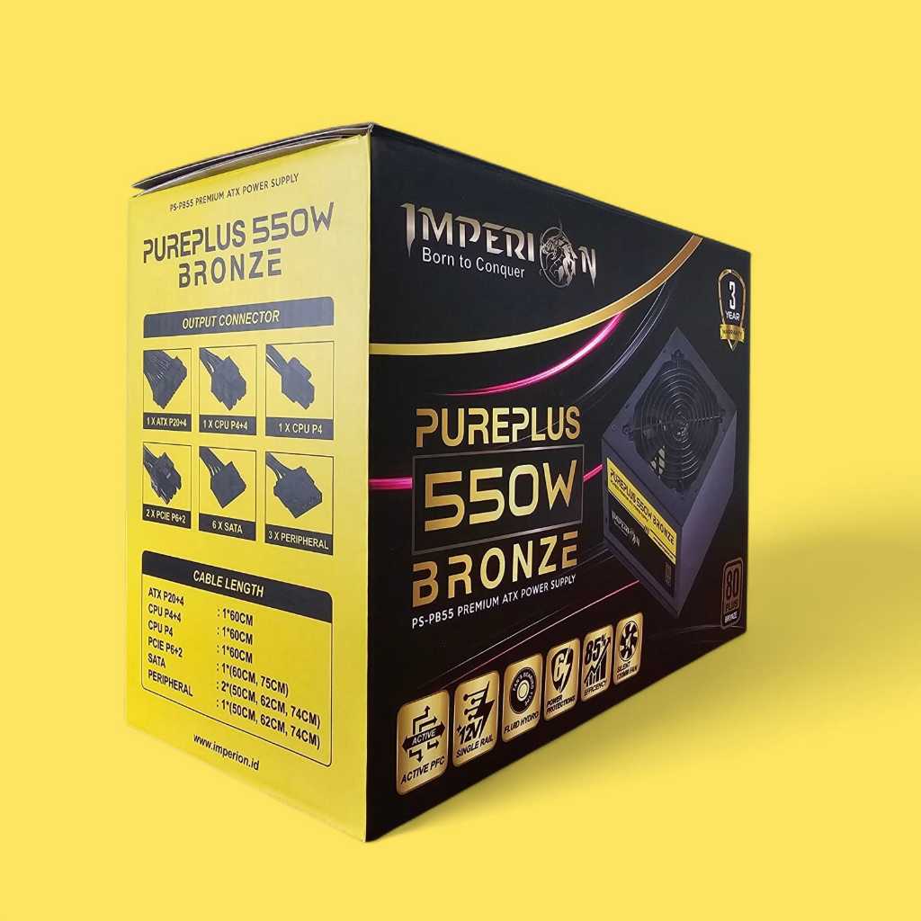 Jual Imperion Power Supply / PSU 80+ Bronze 550W + BONUS CHARGER A2204 ...
