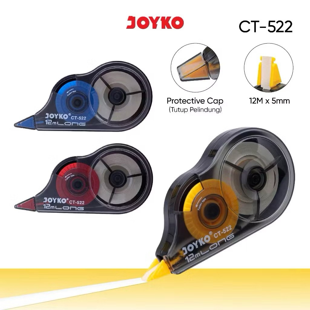 Jual Correction tape Tipe X kertas CT-522 Joyko 12 meter pita koreksi ...