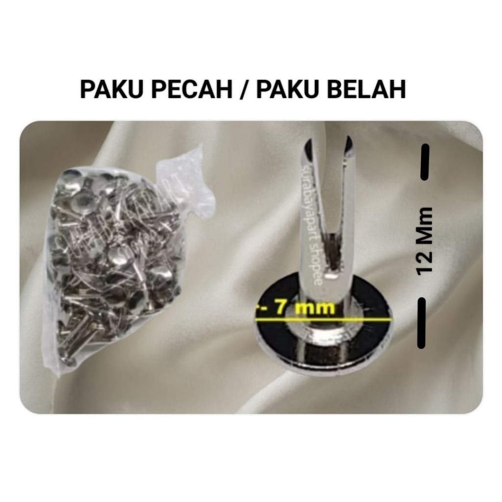 Jual 100 pcs Paku Rivet / Paku Sadel Kulit Sepeda Onthel / Paku Pecah ...