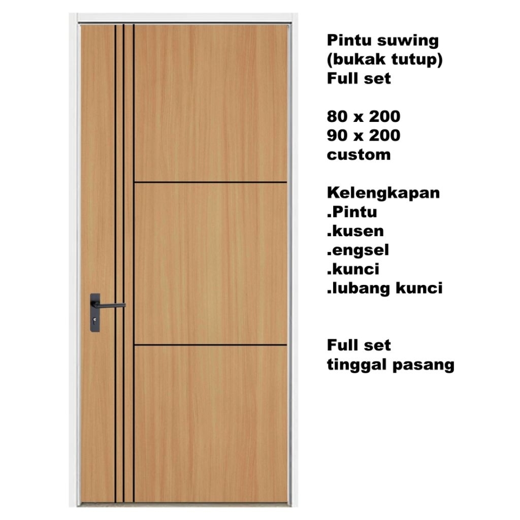 Jual pintu swing i 3 full set minimalis | Shopee Indonesia