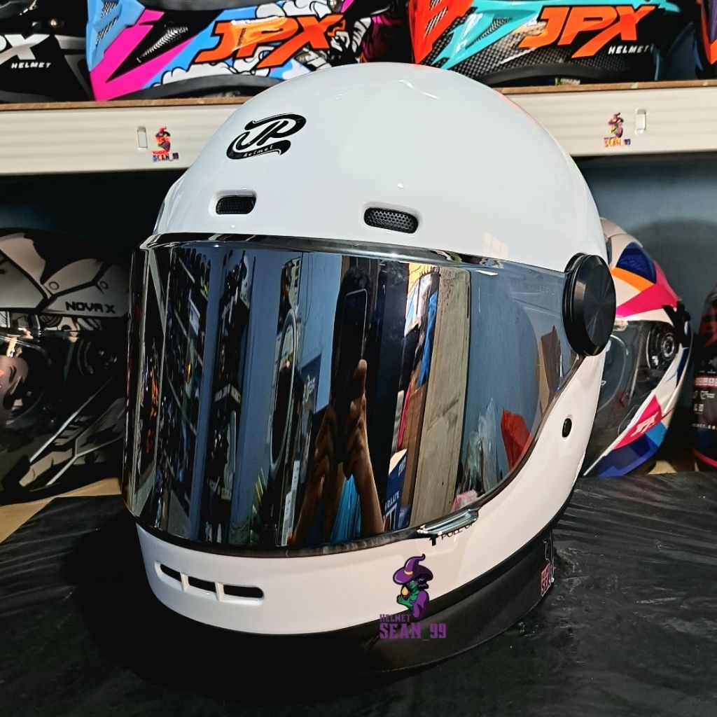 Jual HELM JPX JP ROKR SOLID ALL WARNA FULL FACE ORIGINAL SNI DOT ...